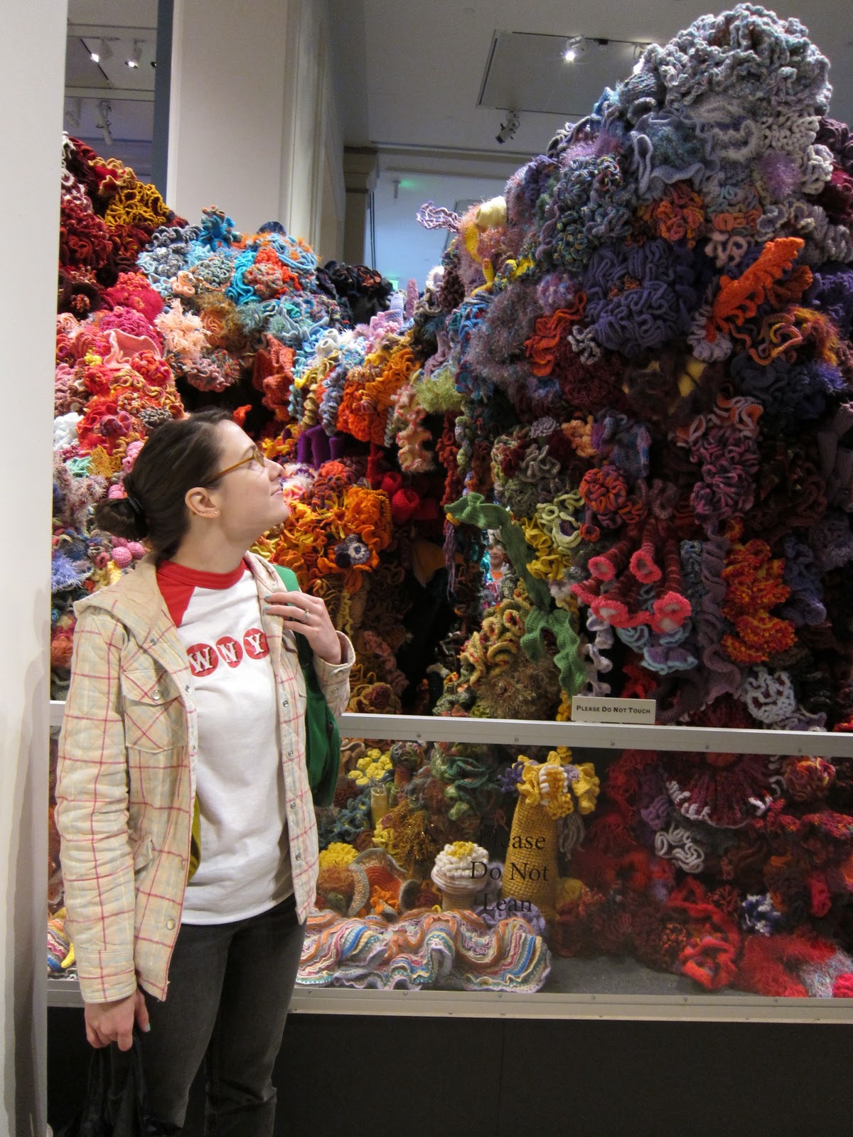 Hyperbolic Crochet Coral Reef Exhibit at the Smithsonian | Red-Handled ...