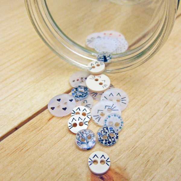 Tutorial: Sewable Shrink Plastic Buttons | Red-Handled Scissors