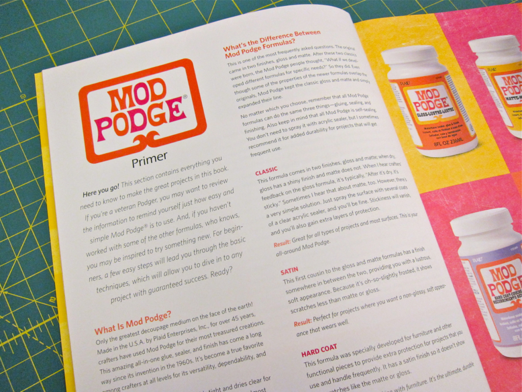 Massive MOD PODGE ROCKS! Book Review and Giveaway | Red-Handled Scissors