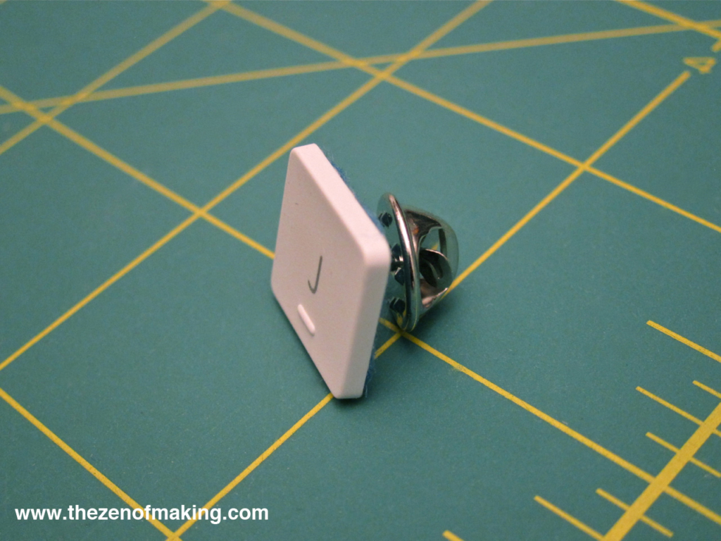 Tutorial: Keyboard Key Tie Tack or Lapel Pin | Red-Handled Scissors
