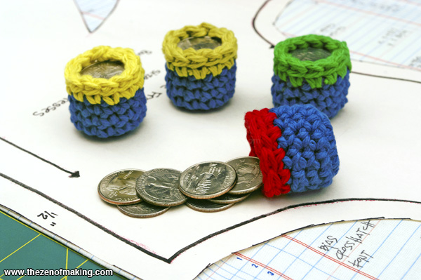 Tutorial: Crocheted Pocket Change Pattern Weights
