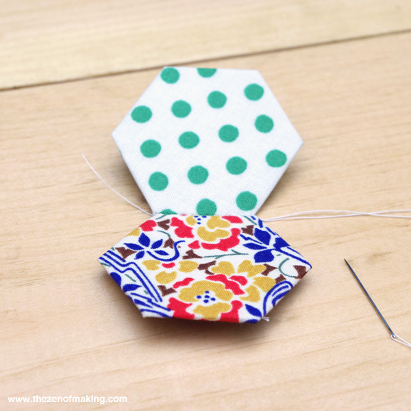 Tutorial: English Paper Piecing, Hexies Part 2