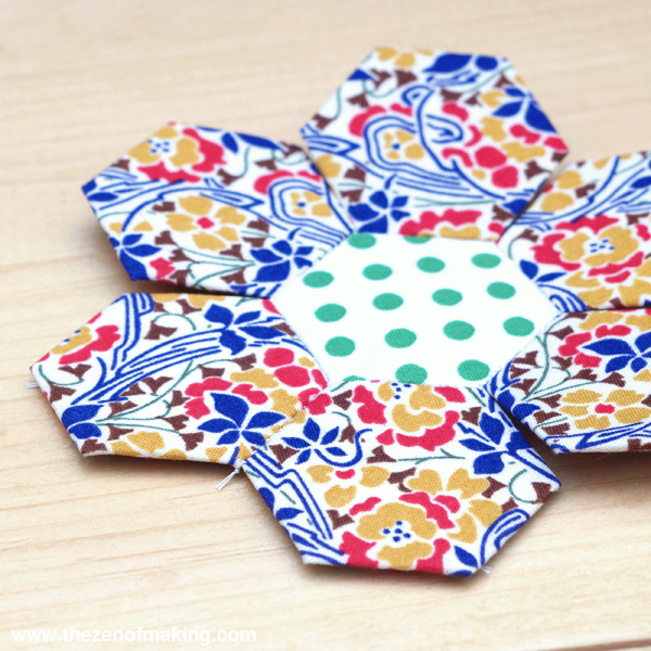Tutorial: English Paper Piecing, Hexies Part 2