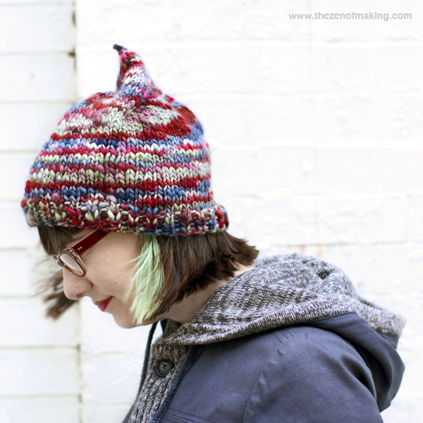 Knitting Pattern: Easy Grownup Pixie Hat