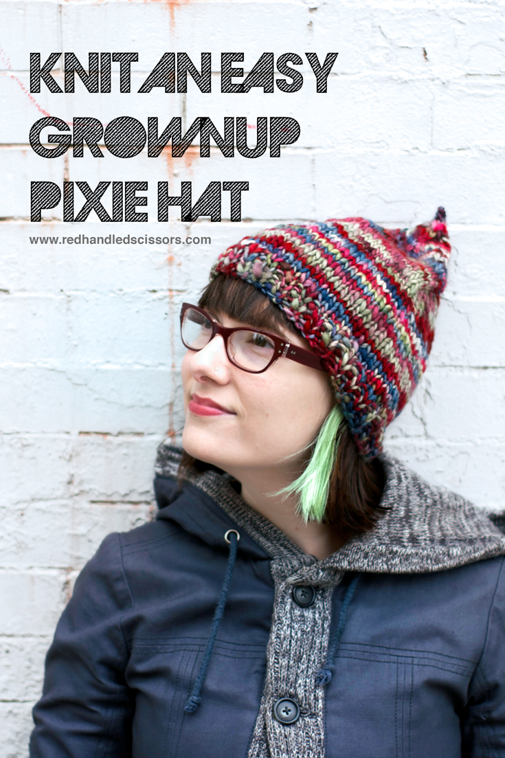 Knitting Pattern: Easy Grownup Pixie Hat