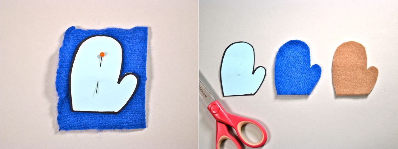 Tutorial: Felted Mitten Ornaments | Red-Handled Scissors