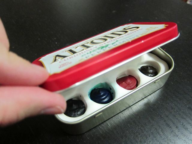 Altoids Tin Watercolor Set | Red-Handled Scissors